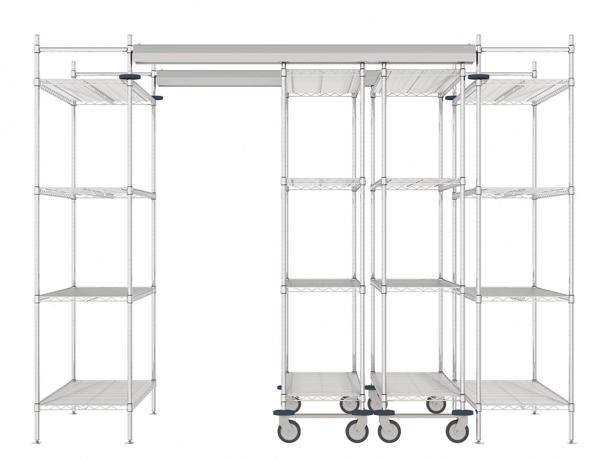 Metro Overhead Track High-Density Shelving System for 10 ft. Spaces ...