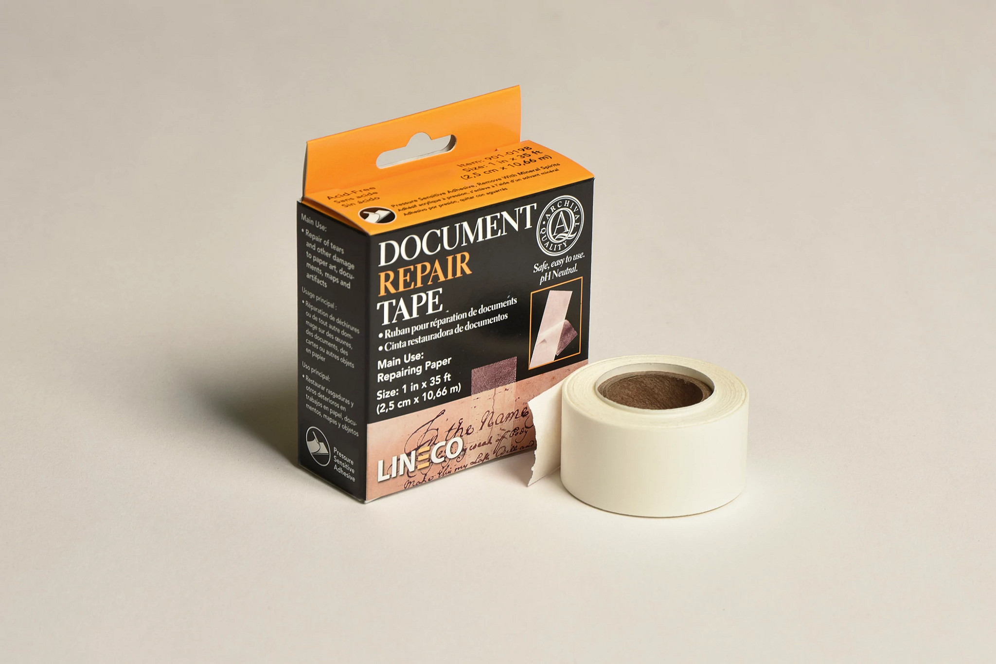 Lineco Pressure Sensitive Transparent Mending Tissue (50 ft.) | Tape ...