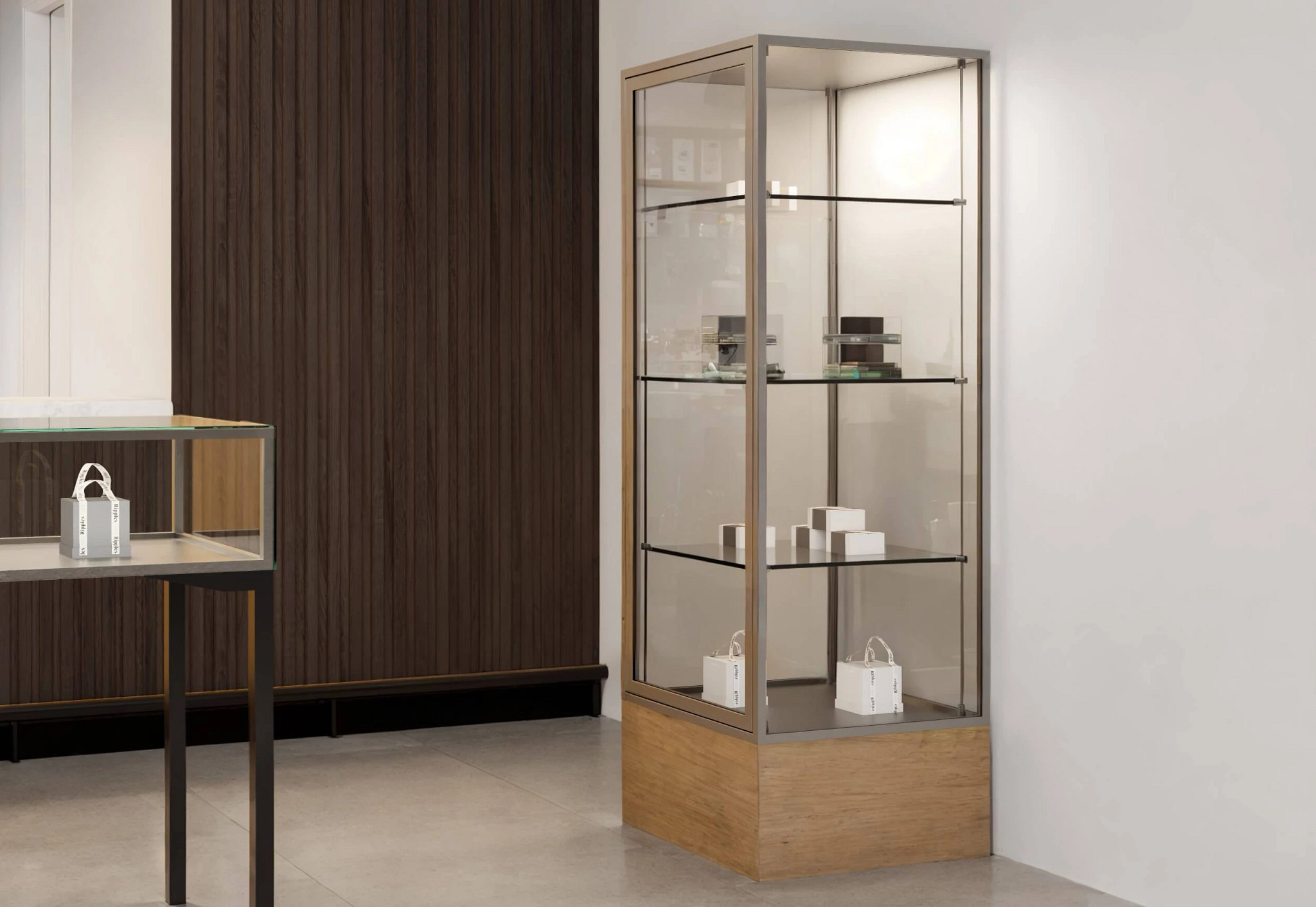 Waddell Keepsake Tower Exhibit Case | General Display | Shop Exhibit ...