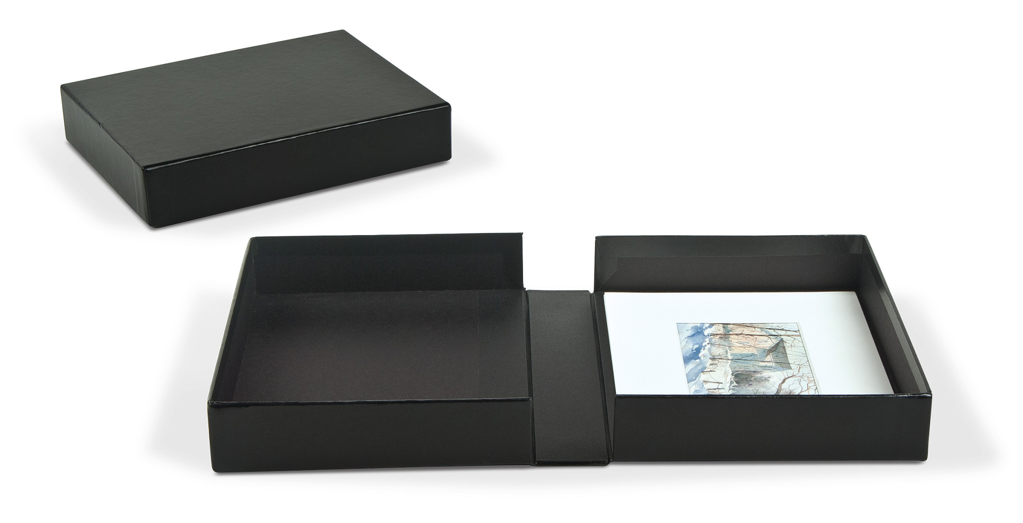 Archival Portfolio Box with Black Lining | Archival Storage Boxes ...